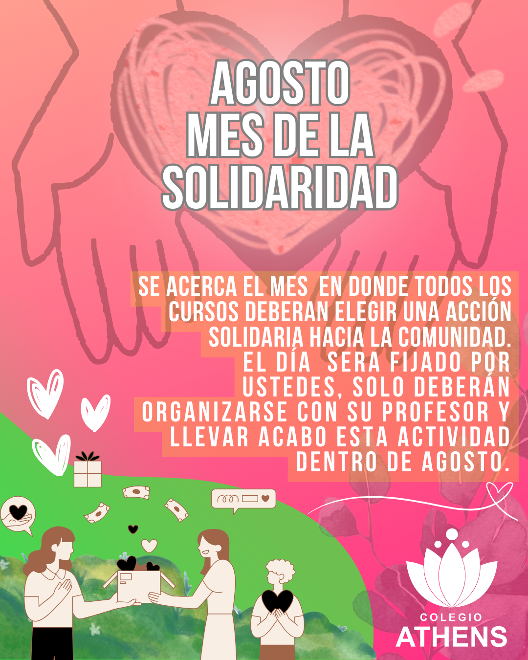 Agosto: Mes de la Solidaridad - Colegio Libreathens